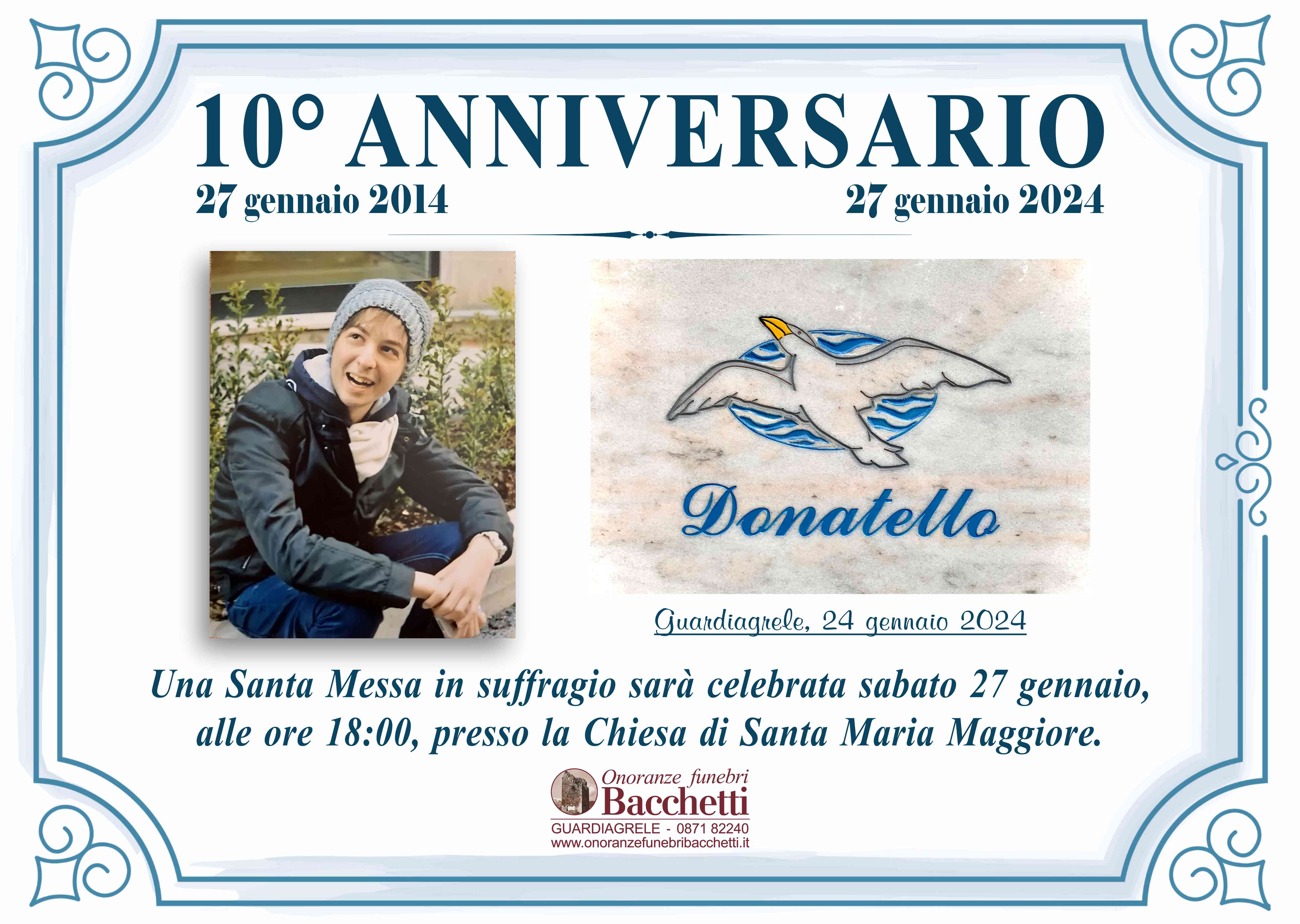 10 Anniversario Donatello Panaccio