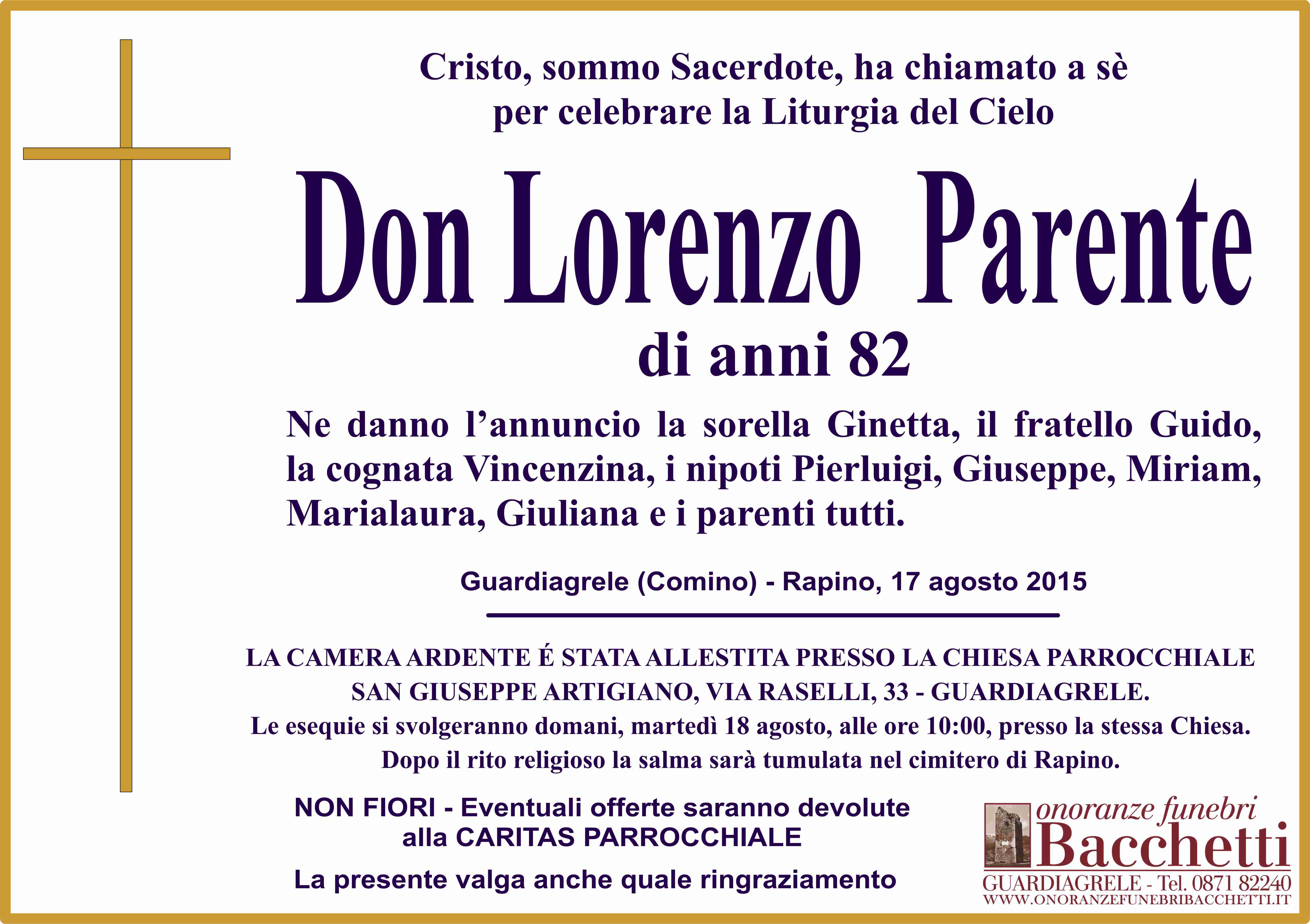 Don Lorenzo Parente